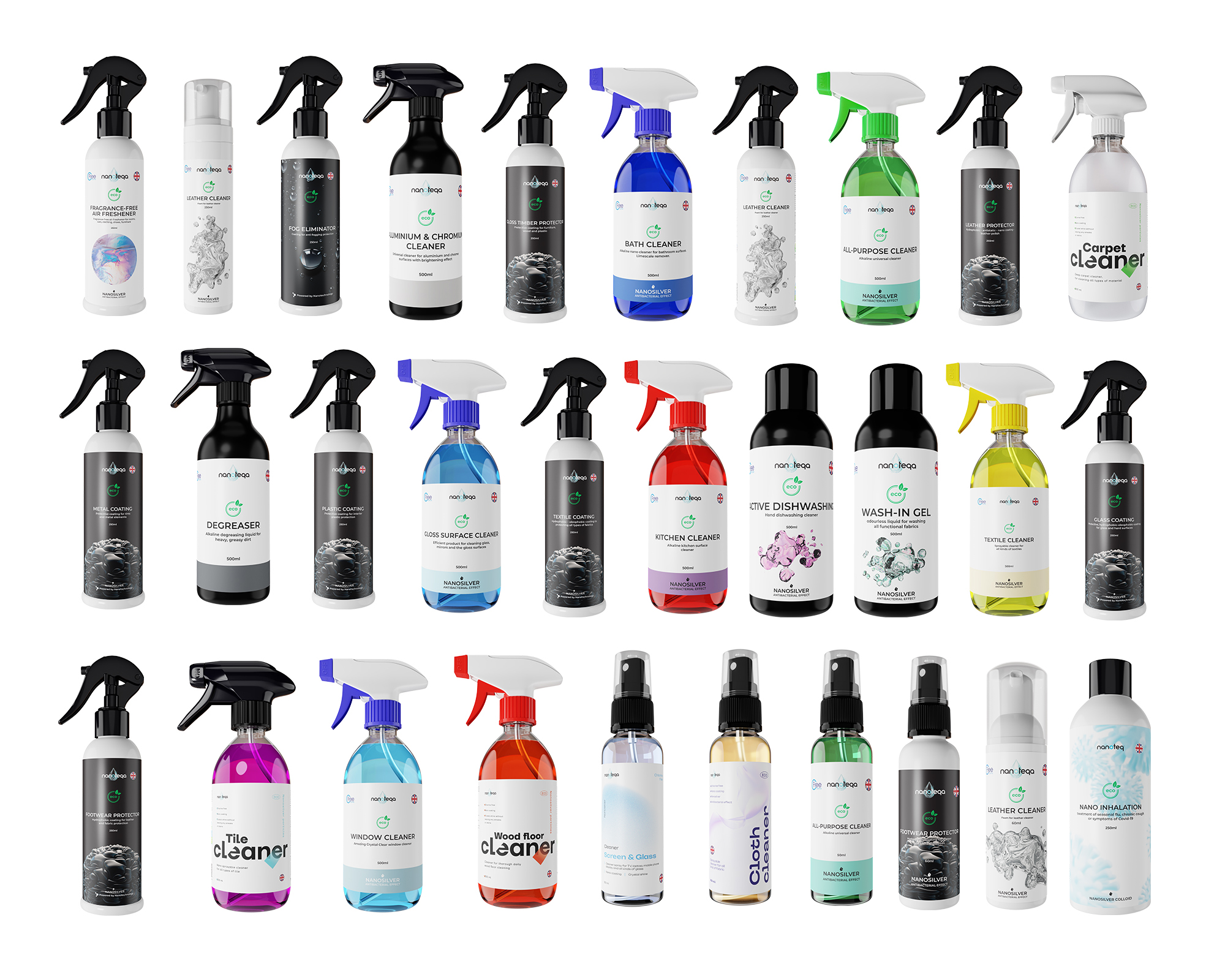 Nanoteqa | Chemical manufacture | Nano Cleaning products